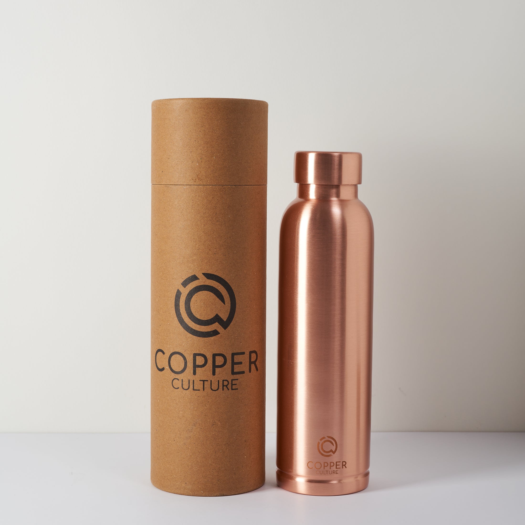 Polished Copper Water Bottle - Copper Culture