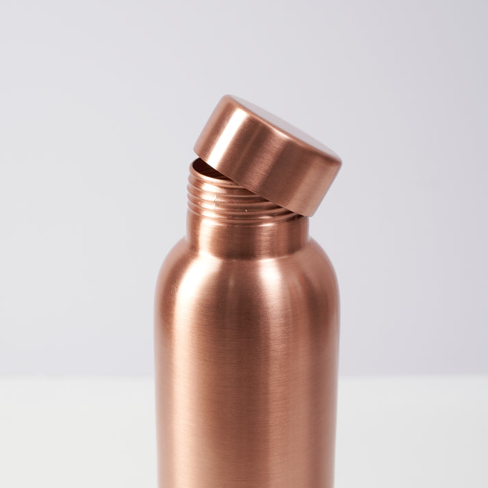 Polished Copper Water Bottle - Copper Culture