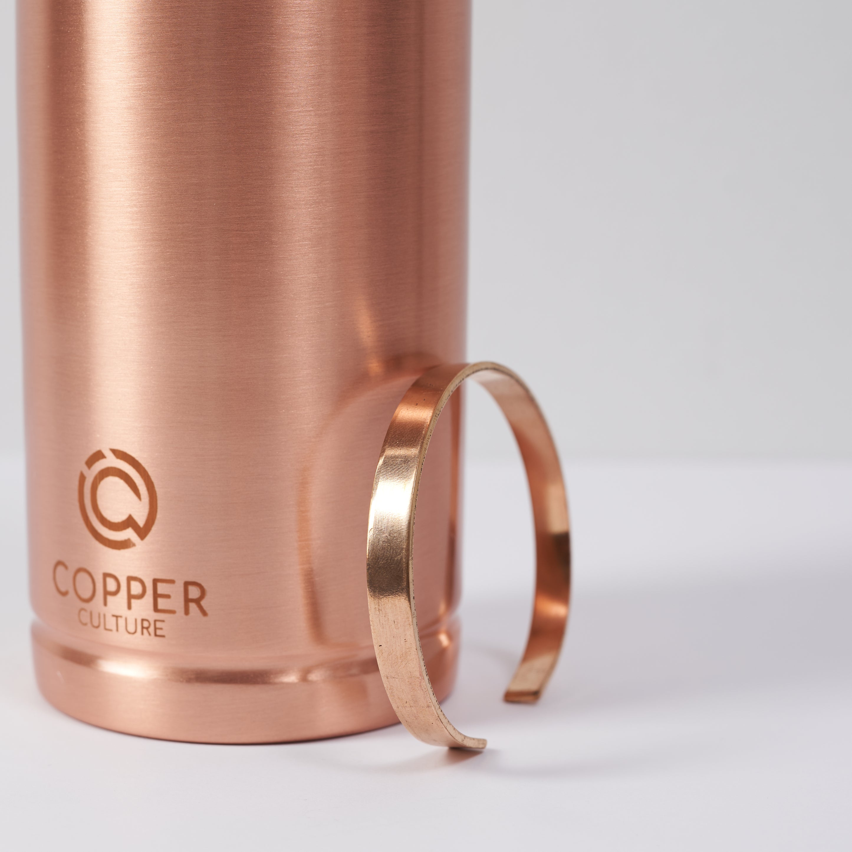 Polished Copper Water Bottle - Copper Culture